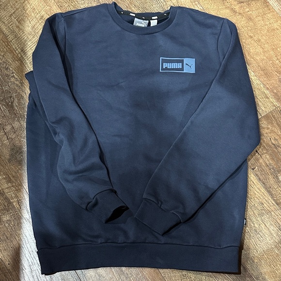 Puma | Sweaters | Puma Mens Charcoal Crewneck Sweater | Poshmark